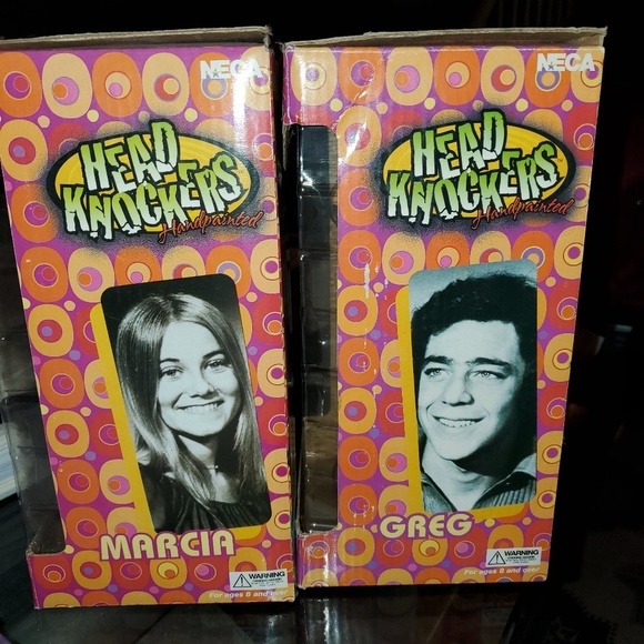 Neca | Other | Vintage Brady Bunch Marcia Greg Head Knockers New | Poshmark